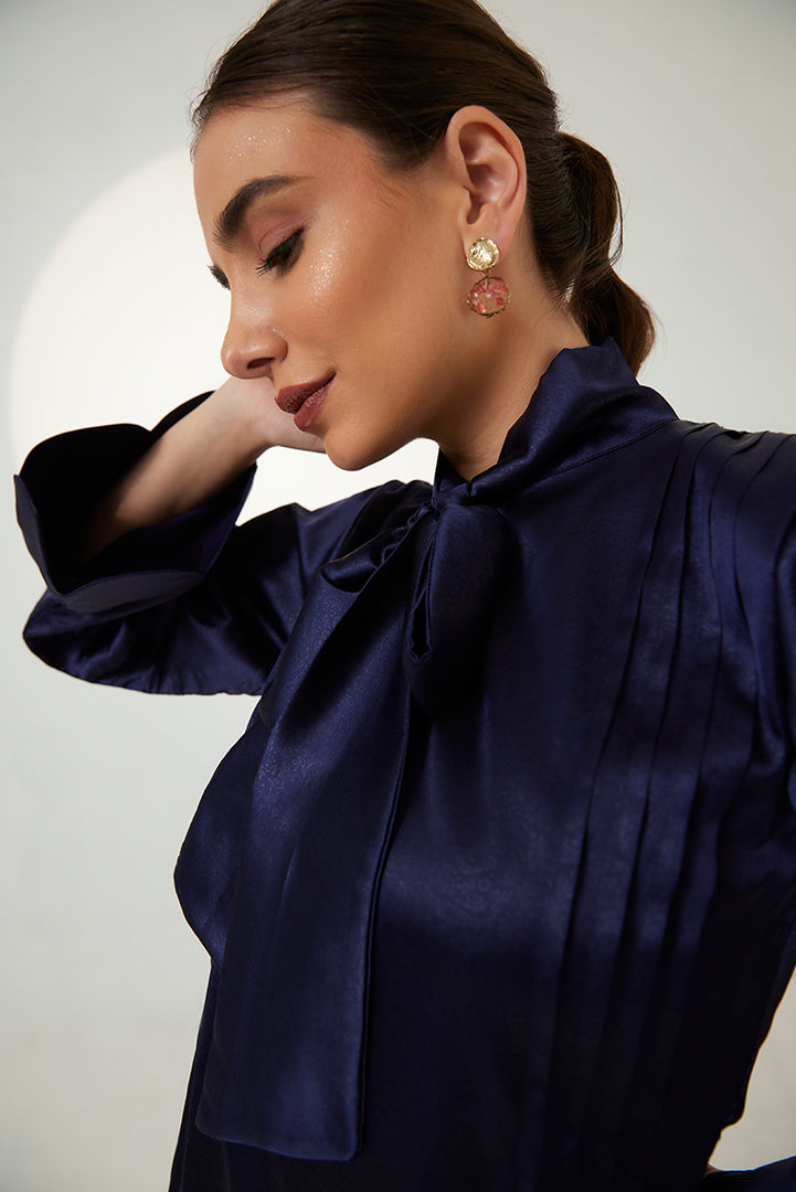 Eva Satin Short Dress – ennessstudio